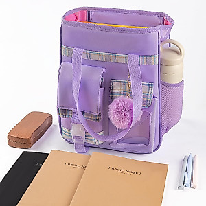 KEBEIXUAN Girls School Tote Bag Casual Cute Crossbody Shoulder Handbags for Teen Girls Kids School Travel(Pink)