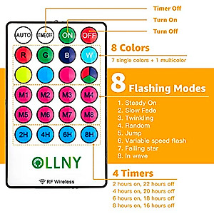 Ollny G40 30FT Outdoor String Lights, Waterproof RGB Color Changing Hanging Lights with 30 Edison + 2 Spare LED Bulbs, Shatterproof Outside Lights for Patio Camper Garden Porch