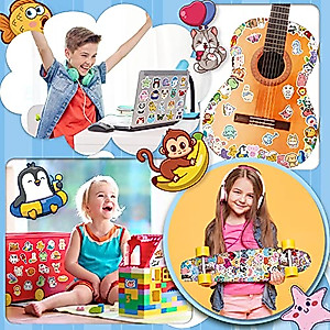 LIFEBE Cute Animal Stickers for Kids 300pcs, Farm Animal Stickers for Water Bottles, Vinyl Aesthetic Zoo Animal Stickers Decals for Laptop, Teens