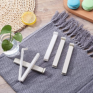 WANDIC Bag Clips, 30 Pcs of 2 Colors Food Sealing Clips for Food and Snacks Storage, Gray & White