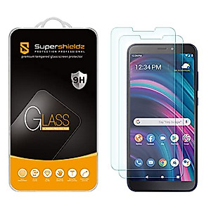 Supershieldz (2 Pack) Designed for BLU View 3 (B140DL) Tempered Glass Screen Protector, Anti Scratch, Bubble Free