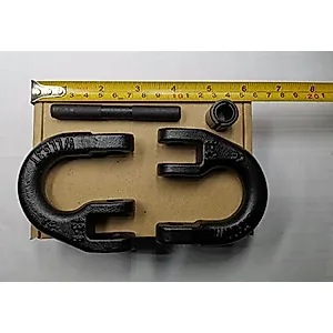 DLLRV Trailet Safety Chain Connector Link 1/2 inch, Tow Hitch HammerLock, 12000 Lbs Loading, Coupling Link. (Two Pack)