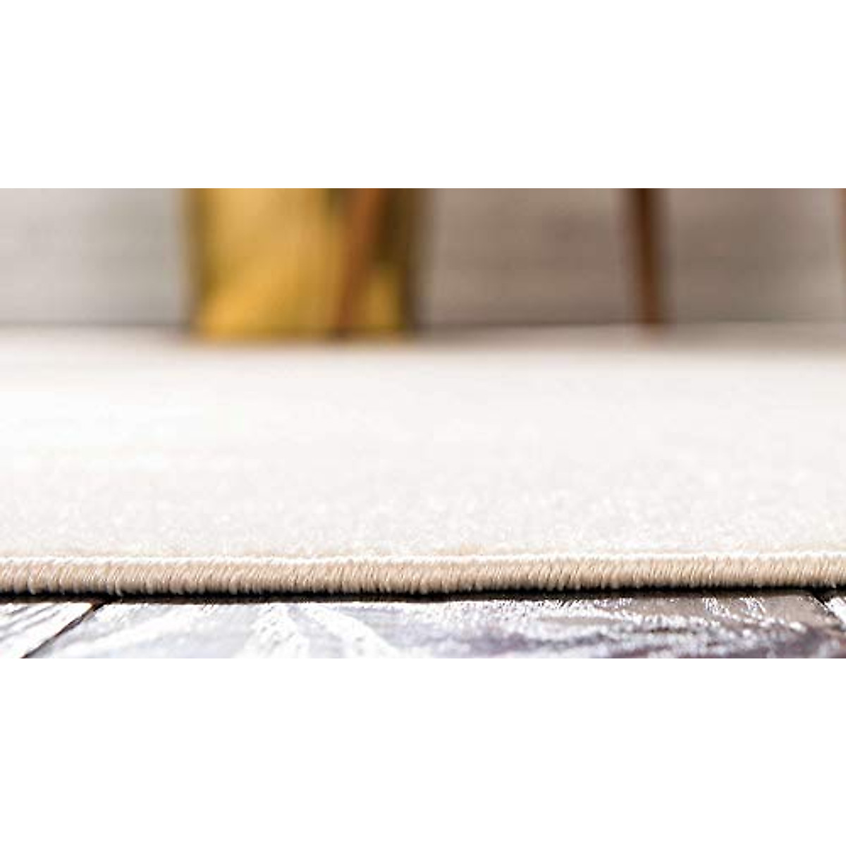 Unique Loom Williamsburg Collection Casual Transitional Solid Vibrant Area Rug, 5' 0" x 5' 0", Beige