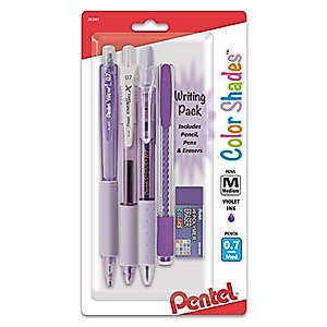 Pentel Color Shades Writing Pack - Pastel Violet (BLBKALZBPV)