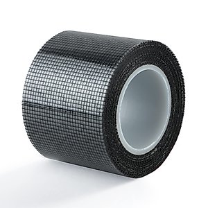 SANKEMU Window Screen Repair Kit 16.5FT 3-Layer Strong Adhesive & Waterproof Tape Fiberglass Covering mesh, Repair for Window Screen and Screen Door tears Holes
