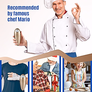 Electric Can Opener - Open the Cans in One Click, Handheld Automatic Can Opener for Almost Size, Smooth Edge Food-Safe Electric Can Openers for Chefs, Arthritis and Seniors, Best Kitchen Gadget