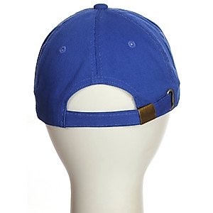 Sports Team Coach Baseball Hat Layered Arch Letters Unstructured Low Profile Cap, Blue Hat White Red Letters