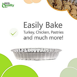 10 PACK - Disposable Durable Oval Roaster Pan - Turkey Roasting Pans Extra Large, Heavy-Duty Aluminum Foil | Deep, Oval Shape for Chicken, Meat, Brisket, Roasting, Baking | Recyclable | USA MADE