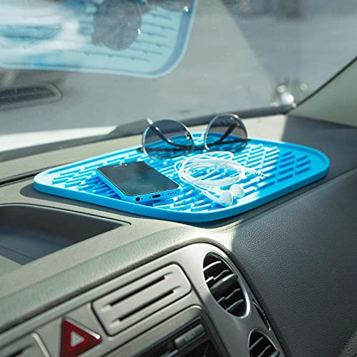 4 PCS Silicone Non-slip Mat Heat Resistant Table Placemat Kitchen Sink Dishes Cup Dry Coaster