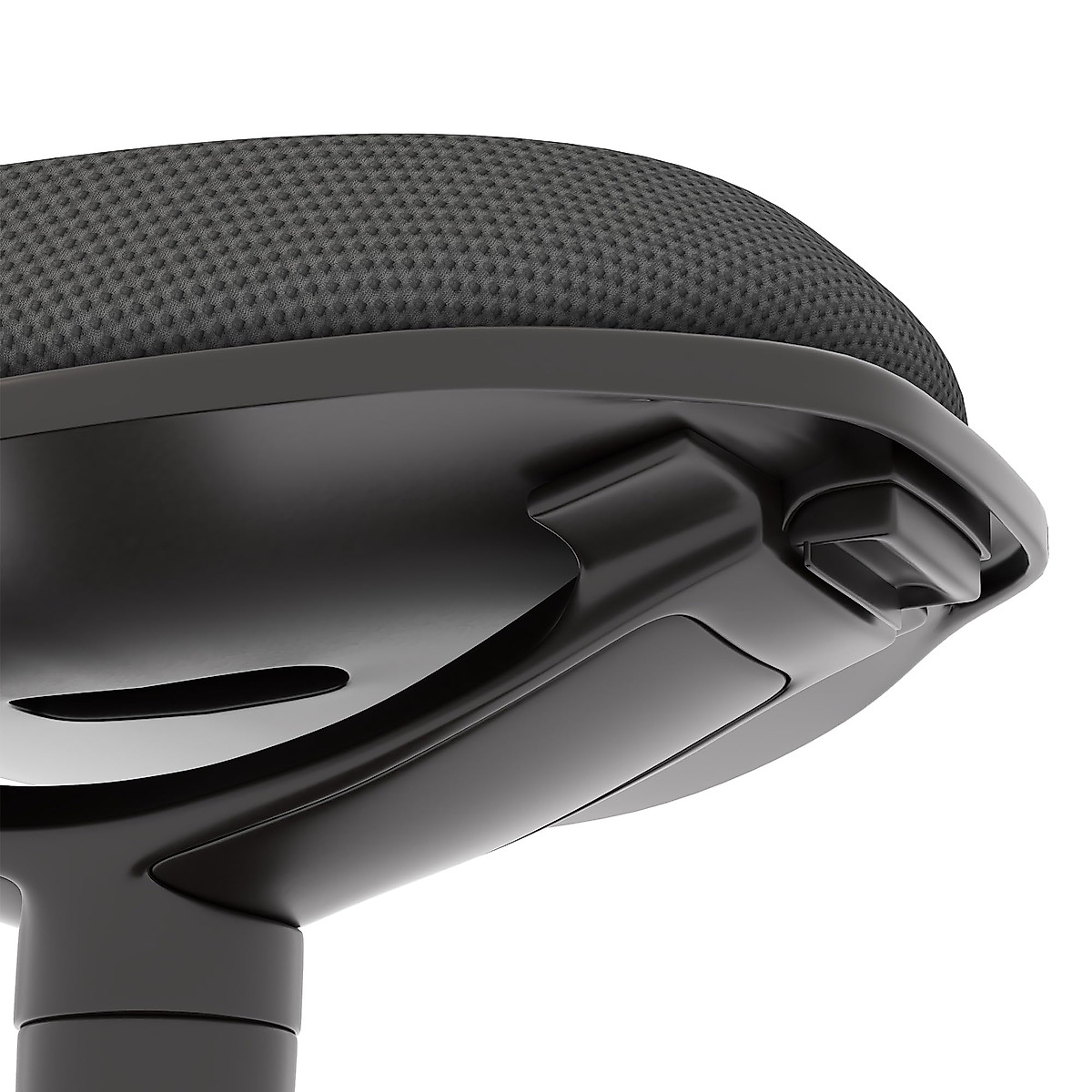 HOMCOM Standing Desk Chair, Ergonomic Backless Wobble Stool, Height Adjustable Tall Office Chair 22.2-28.1 Inches, Active Learning Stool for Office Desks, with Rocking Motion, Padded, Black