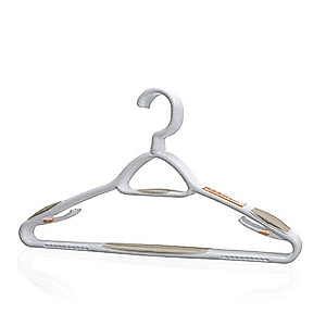 neatfreak A06000012X5WJ Deluxe Swivel Clothes Hangers White/Sand Pebble 5 Pack