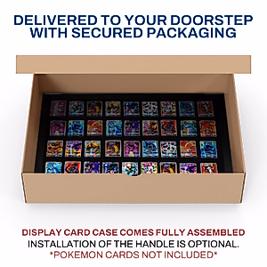 PENNZONI Trade Show Display Portable Case, Clear Acrylic Box for Pastry Display, Display Case for Exhibits w/Wooden Dowels | Black No Felt