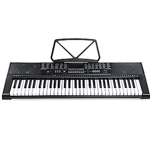 61key Standard Keys Keyboard with USB Music Player,Including Headphone,Stand,Stool & Power Supply-The electronic keyboards