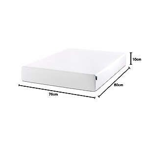 ZINUS 10 Inch Green Tea Memory Foam Mattress, King, Fiberglass Free, Patented Custom Contour Support, Sturdy Base Foam, CertiPUR-US Certified, Mattress in A Box, White