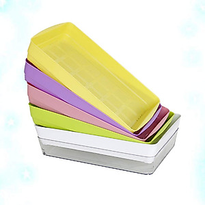 Cabilock Plant Propagation Tray Germination Dome sprouter Container Bean Sprouting Tray Germination Station Plant Starter Tray Sprouter Tray with Lid Growing Trays Pot Flat Ground