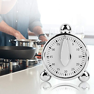 Kitchen Mechanical Timer, 60minutes Cooking Reminders Alarm Clock Countdown Timer for Home Apartment Office