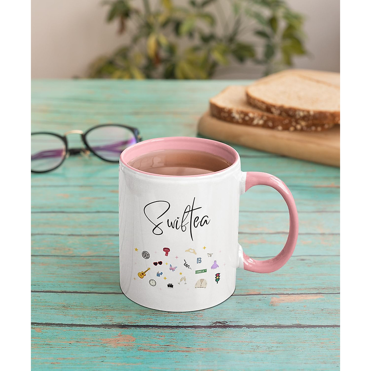 Bzelkry Coffee Mug - Singer Inspired Coffee Cup - 11 Ounce - Gift for Women - Singer Albums Inspired Cute Icons - Girl Fans Merch, Merchandise - Novelty Coffee Mug