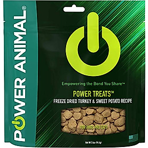 POWER Animal Power Treats - Freeze Dried Dog Treats and Cat Treats - Premium Quality Ingredients, Real Meat First Ingredient, All Natural, Humanely Sourced, Made in the USA