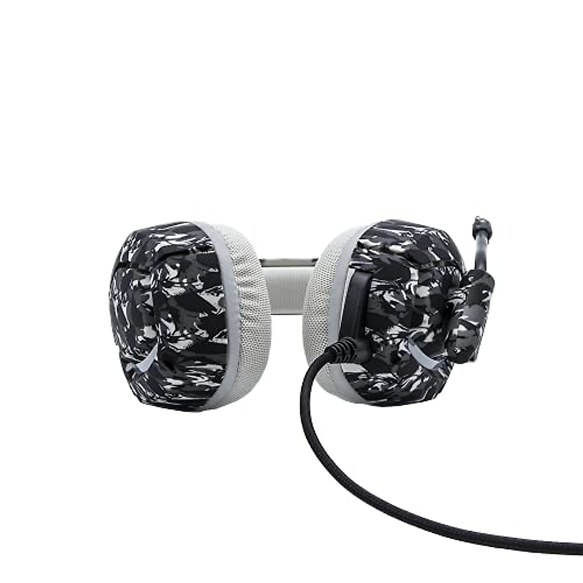 YEYIAN Force Stereo Gaming Headset Mic, Noise Cancelling Over Ear Microphone Headphones, Bass Surround, Soft Earmuffs, Compatible with PS4 Xbox One PS5 Nintendo Controller PC Laptop Games, Winter Camo