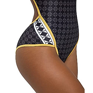Arena Women's Standard 50th Anniversary Super Fly Back Swimsuit, Black/Gold, 26