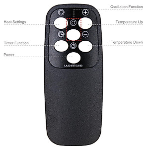 Replacement Remote Control for Lasko 2033617A 2033617B 2033627 5790 5592 CT22410 CT22420 CT16670 CT22650 CT22722 CT22766 CT30754 CT30754C CT32950 CT32960 751320 5165 5160 Ceramic Tower Heater