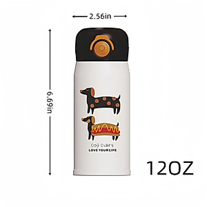 IRNATO Family Size Thermos Mug 316 Stainless Steel With Handle, Leak-proof, Can Be Freely Matched With Family Combinations, Cute Pet Logo, Easy To Carry, Full Of Flowers And Cute Pets12OZ,20OZ,40OZ