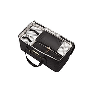 Petunia Pickle Bottom Inter-Mix Contents Caddy | Diaper Caddy Organizer for Baby Essentials | Portable Storage for Diaper Bag, Stroller, or Nursery | Gift for New Parents | Caddy Only - Black