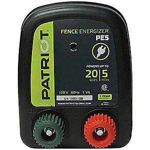 Patriot PE5 Electric Fence Energizer, 0.20 Joule