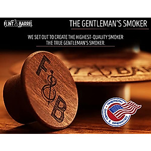Flint & Barrel Cocktail Smoker Kit with Torch and Wood Chips, 4 Flavors - Old Fashioned Smoker Kit, Bourbon & Whiskey Drink Smoker Infuser Kit - Whiskey Gifts for Men, Dad, Husband (No Butane)