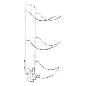 KOOLIST Yoga Mats Holder, Wall Mount, Rack for Yoga Mats or Towel Storage. 3 Shelf Contoured Design with additional 4 Hook Assembly