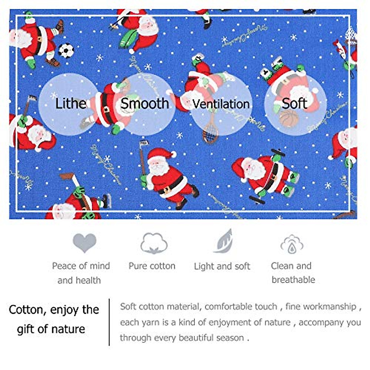 ARTIBETTER Quilted Fabric 13pcs Xmas Patchwork Fabric Christmas Santa Snowman Reindeer Elk Pattern Square Cloth Bundle Holiday Sewing Craft Supplies for Children Kids Fabrics