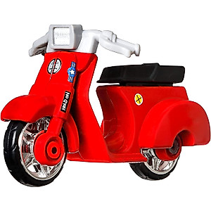 Hot Wheels Deadpool Scooter 1:64 Scale Vehicle from Blockbuster Movies, TV, & Video Games, Iconic Replicas for Play or Display, Gift for Collectors