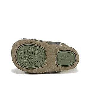 Robeez First Kicks Baby Boy and Unisex Sandals for Infant/Toddlers - Nakai Brown - 6-9 Months