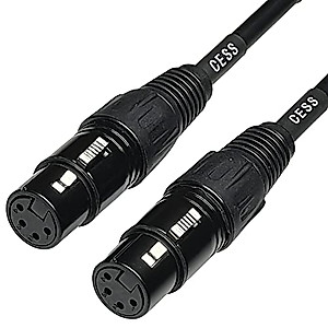 CESS-245-4i Balanced 4-Pin XLR Female to Female, Headphone Audio Coupling/Gender Change Cable, Single (4 Inches)