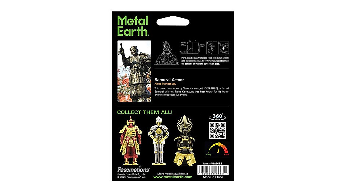 Build Naoe Kanetsugu Samurai Armor 3D Model Kit