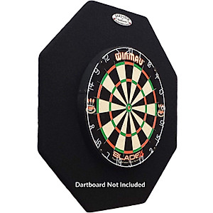 Dart-Stop 29 inch Black Octagon Pro Dart Board Backboard | Wall Protector | Dartboard Surround
