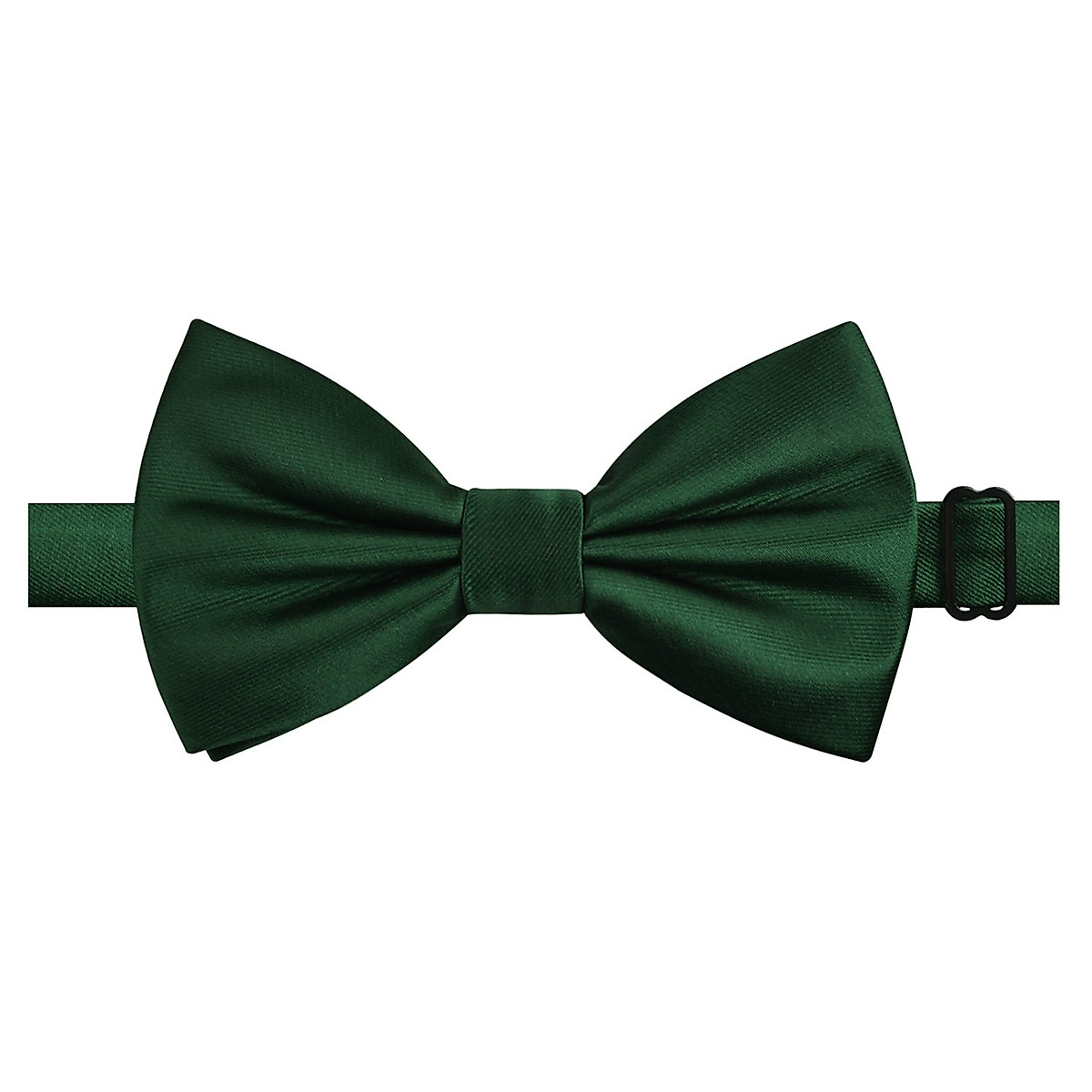 Alizeal Mens Prom Bow Tie, Handkerchief and Cummerbund Set (Solid Dark Green)