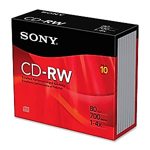 Sony 10PK CDRW JEWEL CASES
