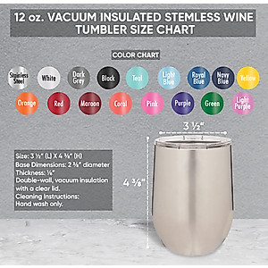 Custom Stemless Wine Cup 12oz Add Monogram Initial Stainless Steel Vacuum Insulated Wine Tumbler With Lid Pink