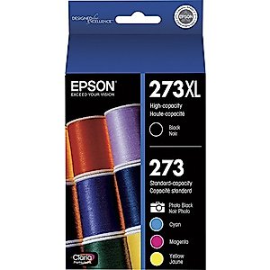 Epson T273XL-BCS Claria -Cartridge -Ink, 5 Pack, Yellow