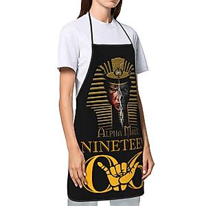 Apron, Waterdrop Resistant Aprons Cooking Kitchen Restaurant Aprons For Women Men Chef, Bbq Drawing Crafting Outdoors