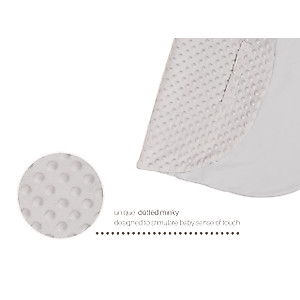 Mila Millie Water Resistant Removable Cover for Newborn Lounger | Minky Sensory Touch Slipcover for Baby Floor Seat | Premium Quality Soft Wipeable Fabric | Hypoallergenic (Fog)