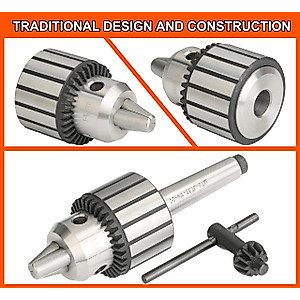 VINWOX 1/2" Key Type Heavy Duty Drill Chuck with #2MT Arbor