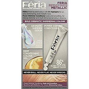 L'Oreal Paris Feria Multi-Faceted Shimmering Permanent Hair Color, 822 Rose Gold (Medium Iridescent Blonde), Pack of 1, Hair Dye