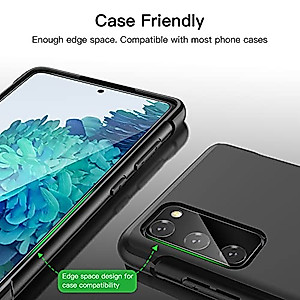 JETech Screen Protector for Samsung Galaxy S20 FE 6.5-Inch with Camera Lens Protector, Tempered Glass Film, Fingerprint ID Compatible, HD Clear, 2-Pack Each