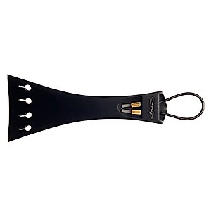 Goetz ZA352E-115 4.53" 115mm Original Conrad Gotz Violin Tailpiece Ebony with Gold Inlay, Hill Model