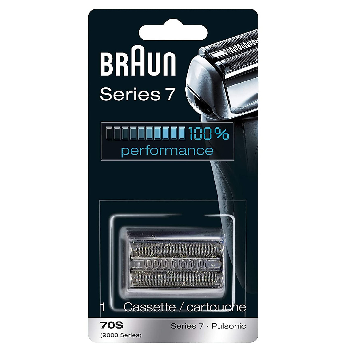 Braun Replacement Foil & Cutter Cassette - 70S, Series 7, Pulsonic - 9000 Series Braun Cassette 70S