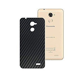 Puccy 2 Pack Back Screen Protector Film, compatible with Panasonic ELUGA Pulse Black Carbon TPU Guard Cover （ Not Tempered Glass/Not Front Screen Protectors ）