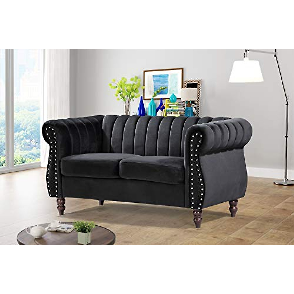 US Pride Furniture S5644-LV Sofas, Black