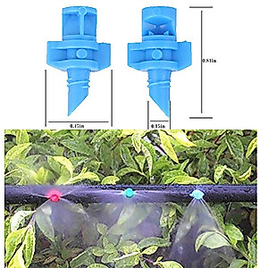 90 pcs, 90/180/360 Angle Sprinklers Miniature Garden Lawn Water Spray Atomization Sprinkler Nozzle Irrigation System Plant Waterer Garden Irrigation Sprinkler